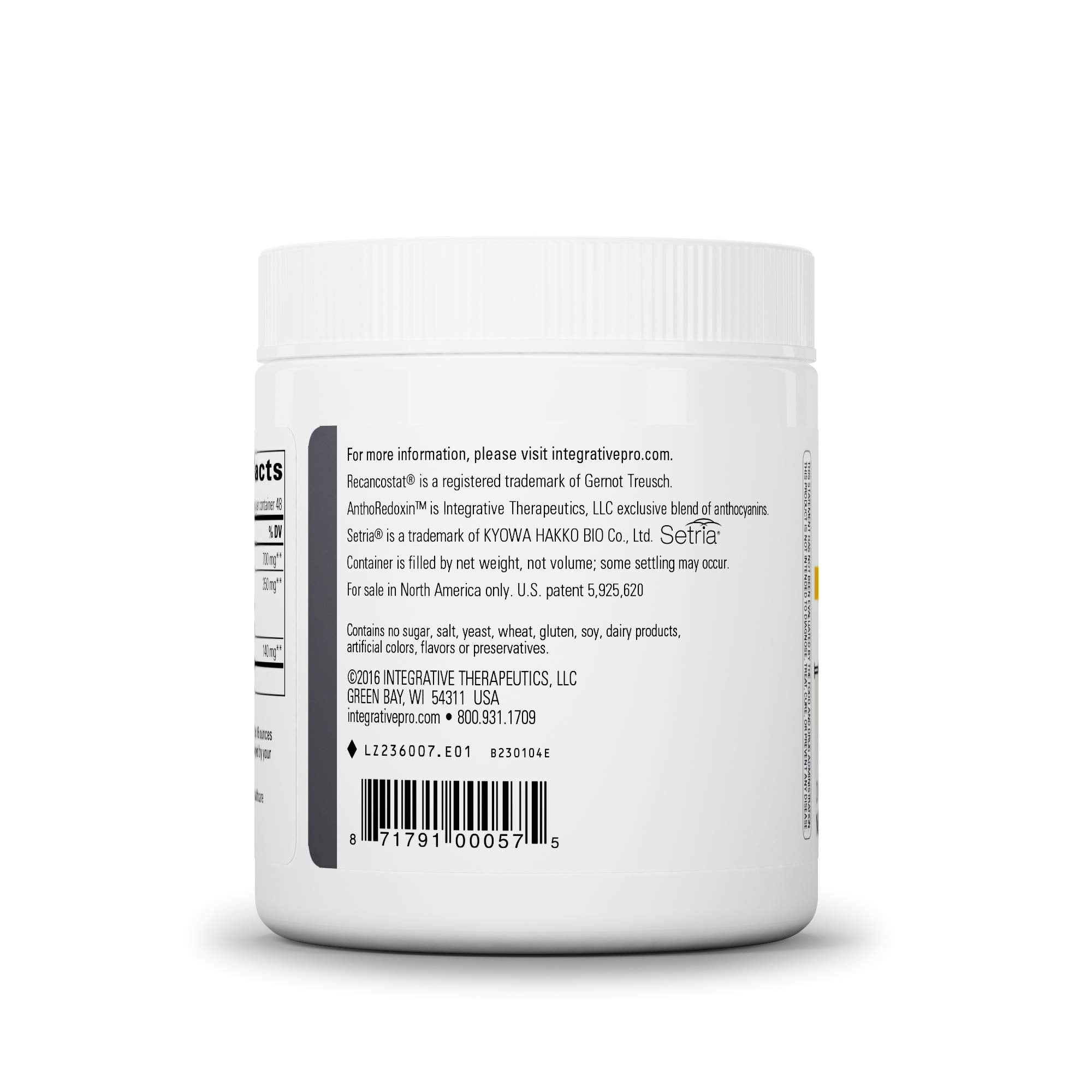 Integrative Therapeutics nutritional supplement powder