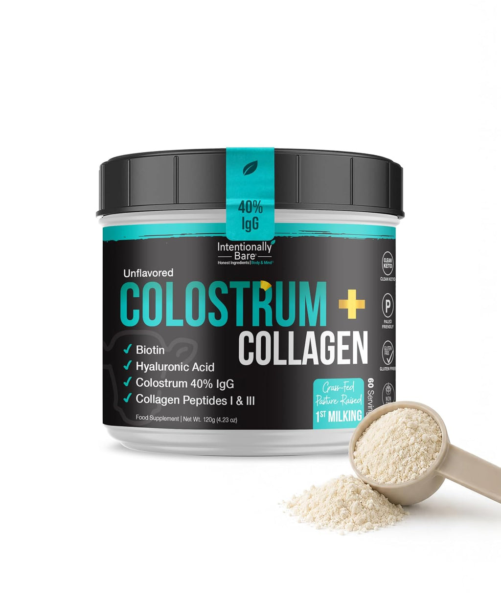 Intentionally Bare colostrum powder benefits