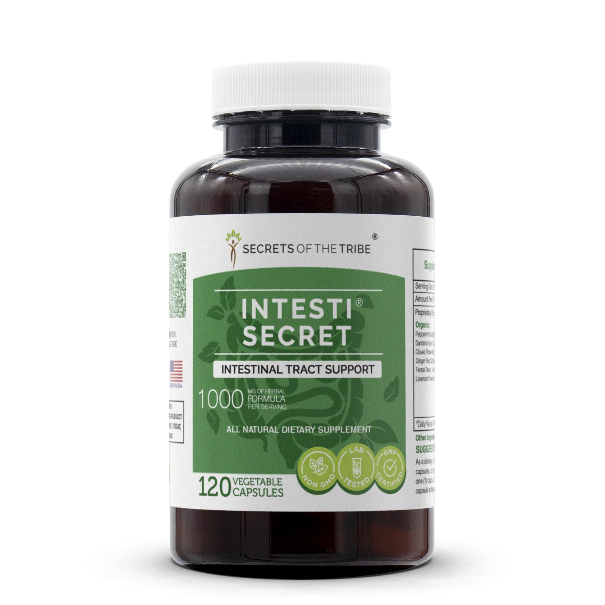 Intestinal support ginger capsules