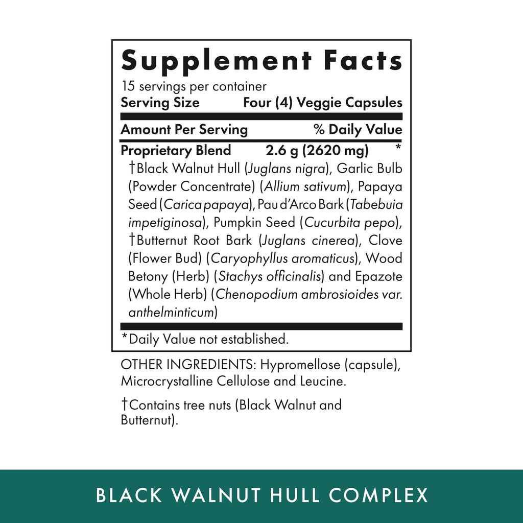 Intestinal support with Black Walnut Hull