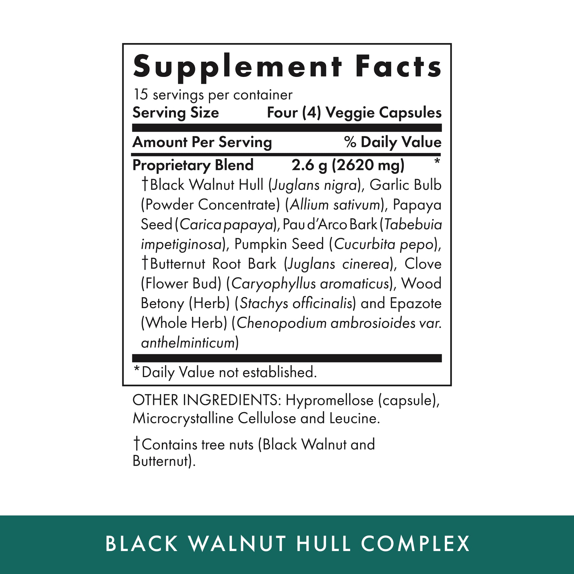 Intestinal support with Black Walnut Hull