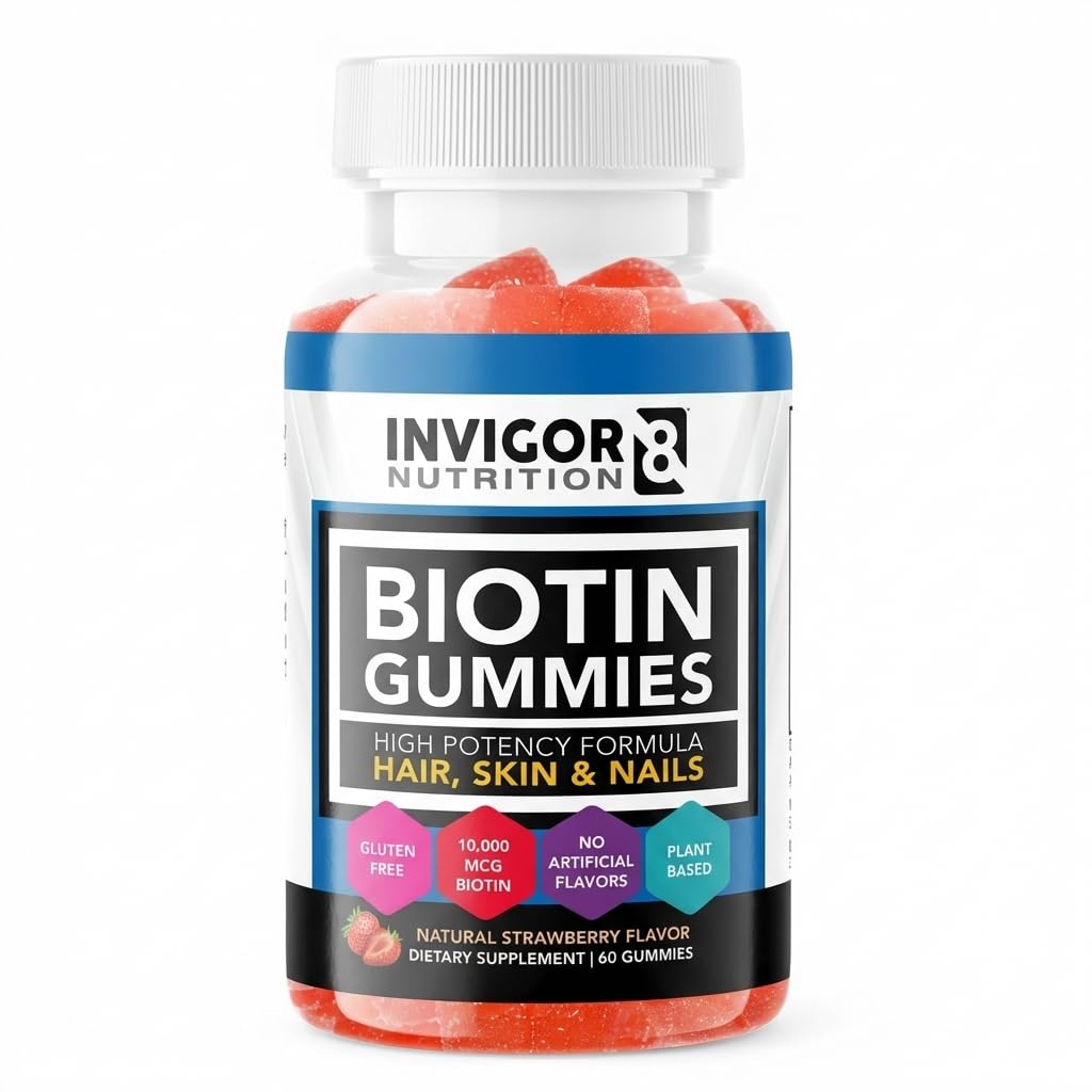 INVIGOR8 biotin gummies for healthy hair