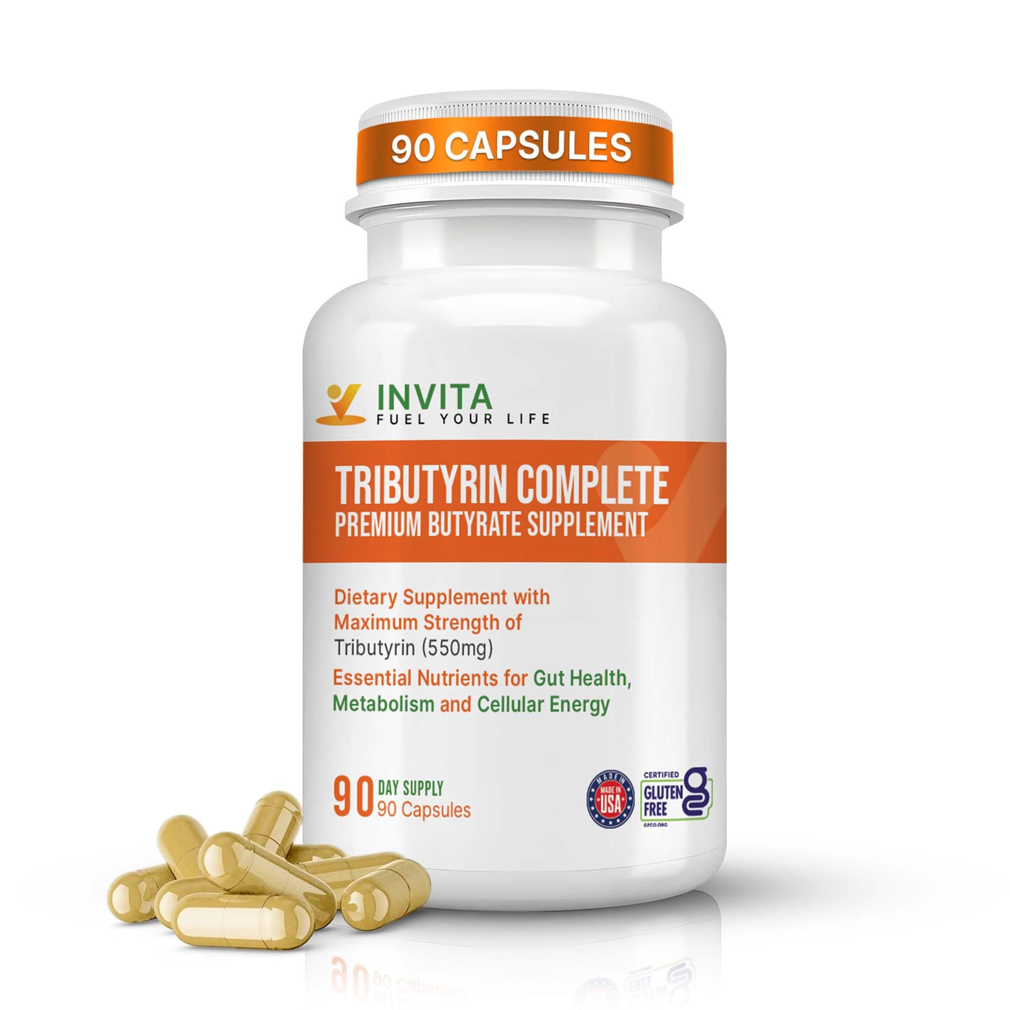 INVITA Tributyrin digestive health capsules