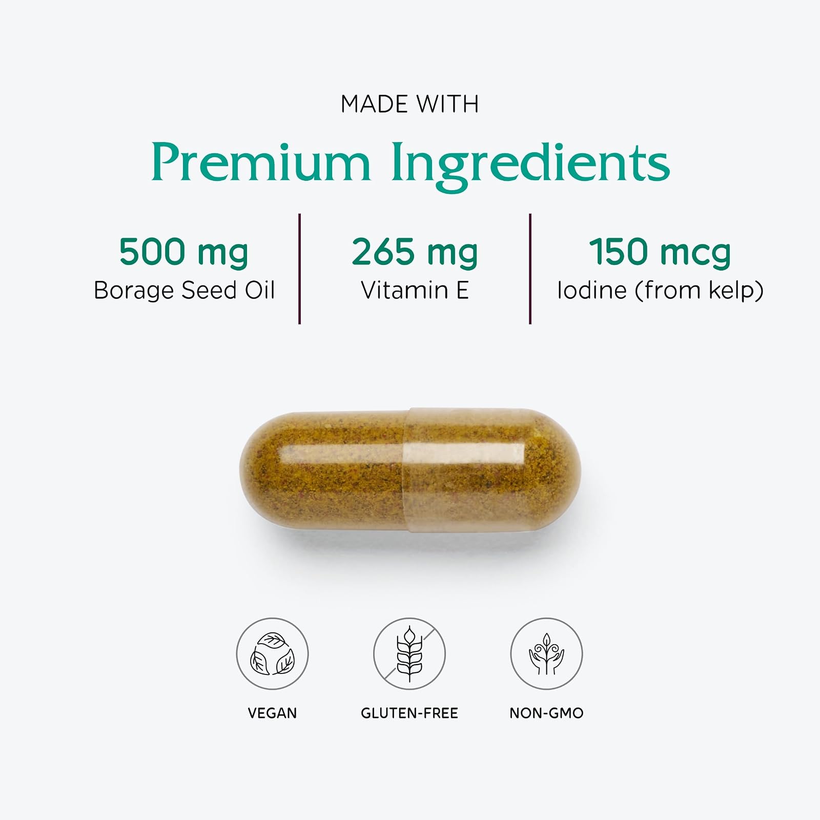 Iodine and Borage Oil benefits