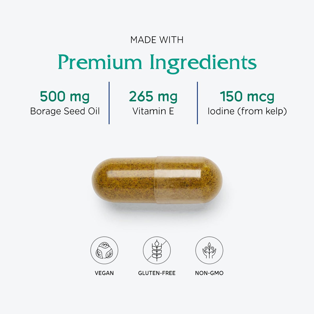 Iodine and borage oil benefits