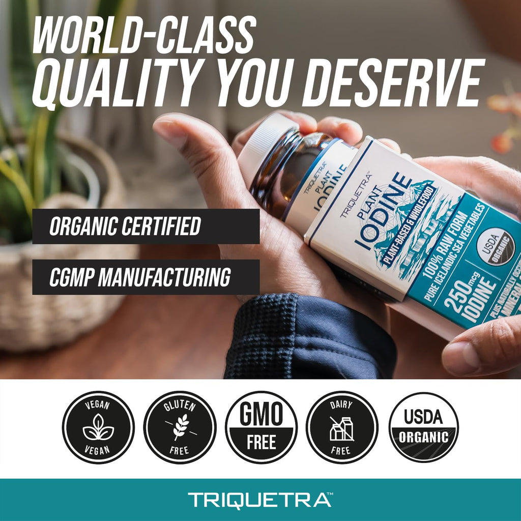 Iodine capsules for balanced mineral intake