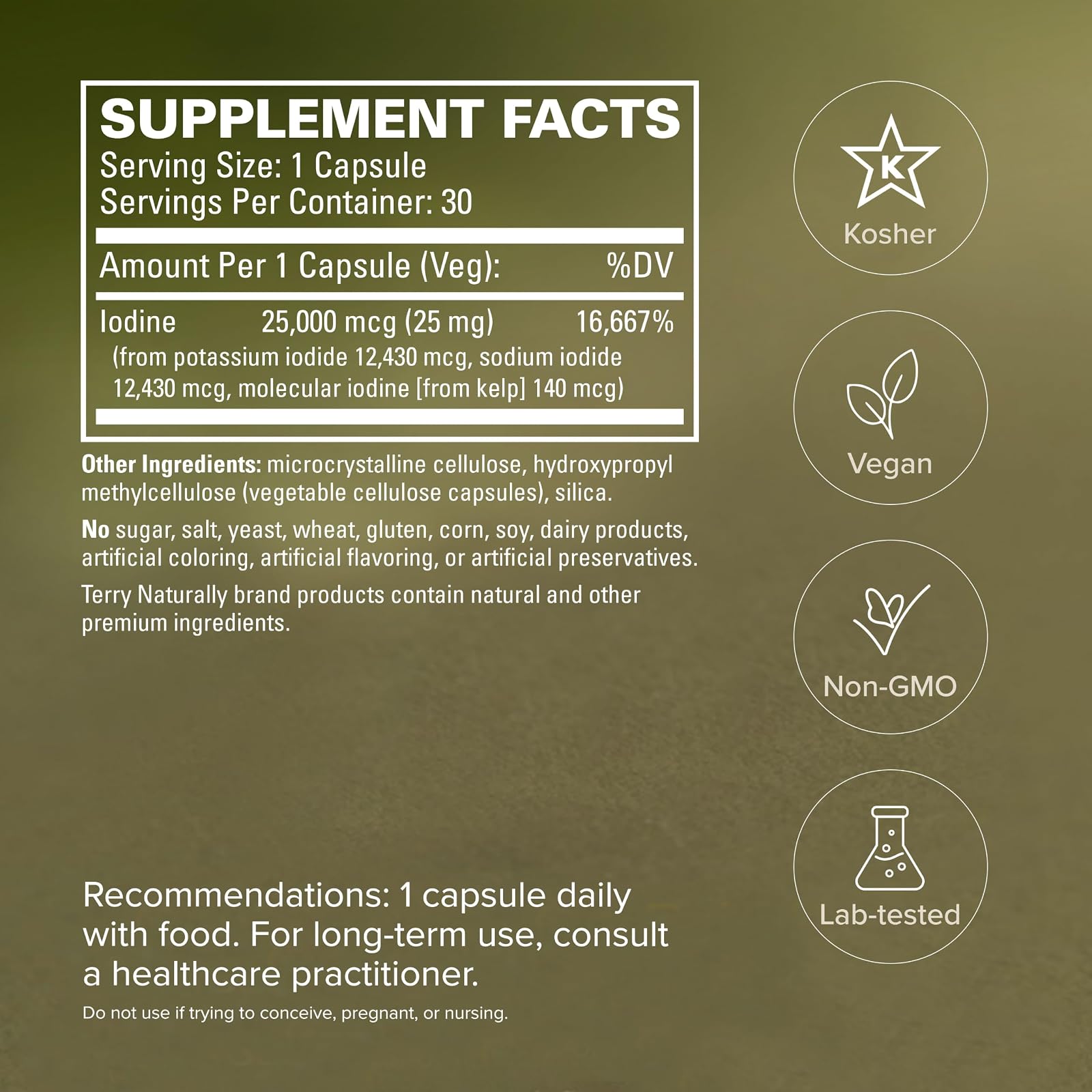 iodine capsules for daily nutrition