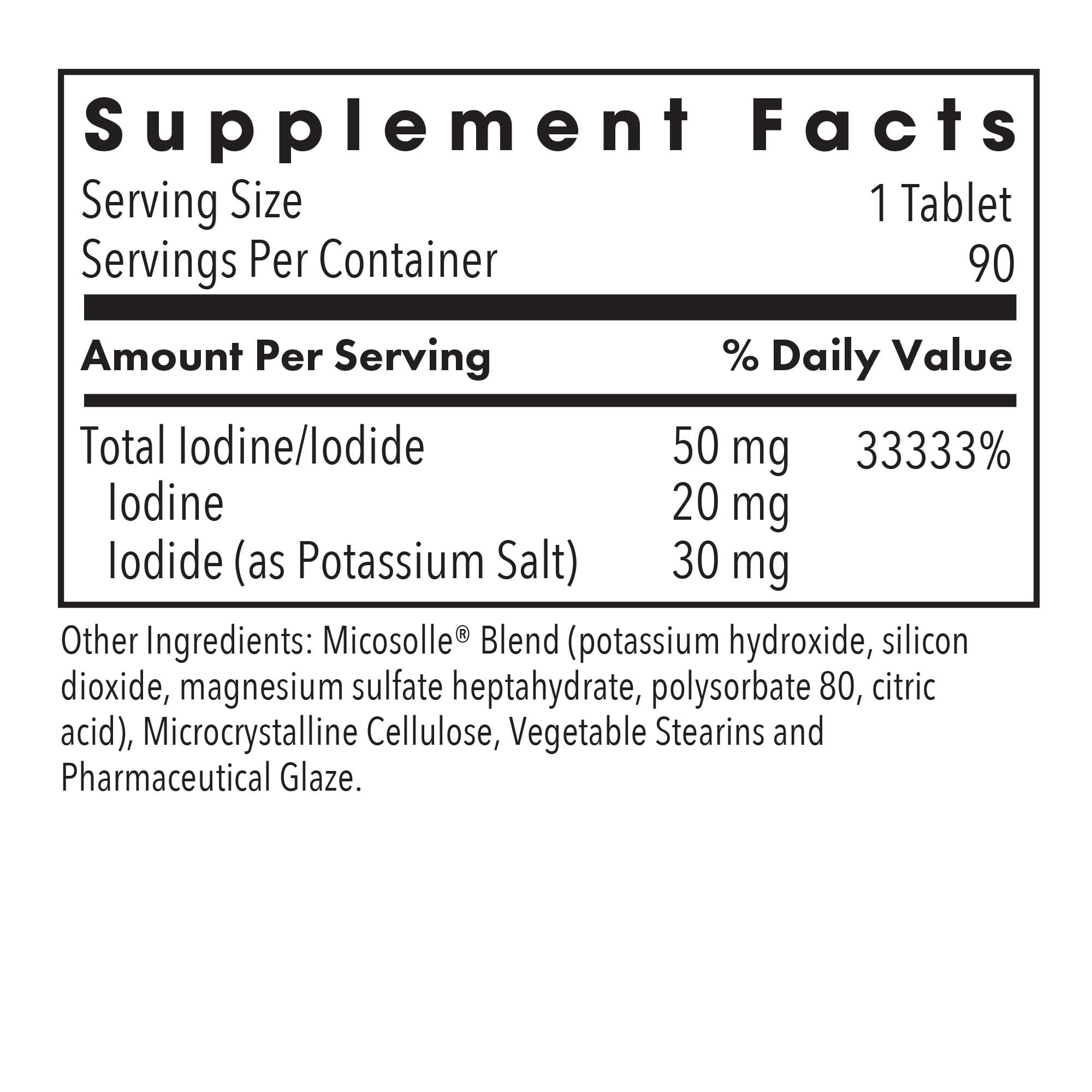 Iodine capsules for daily wellness