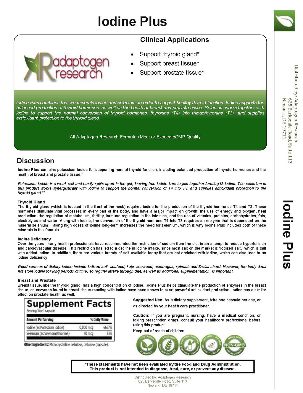 iodine capsules for thyroid support