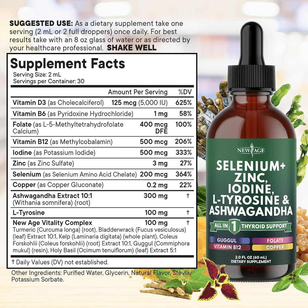 Iodine drops for metabolism support