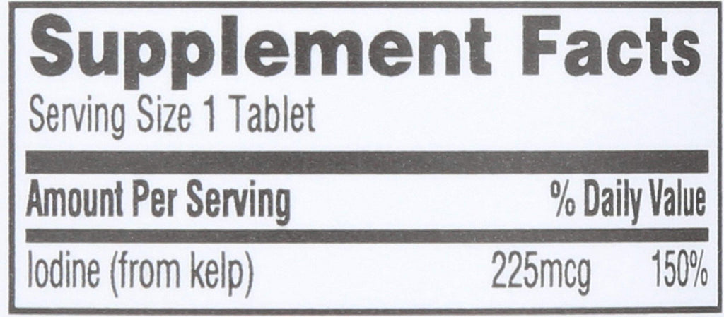 Iodine-rich kelp for thyroid support