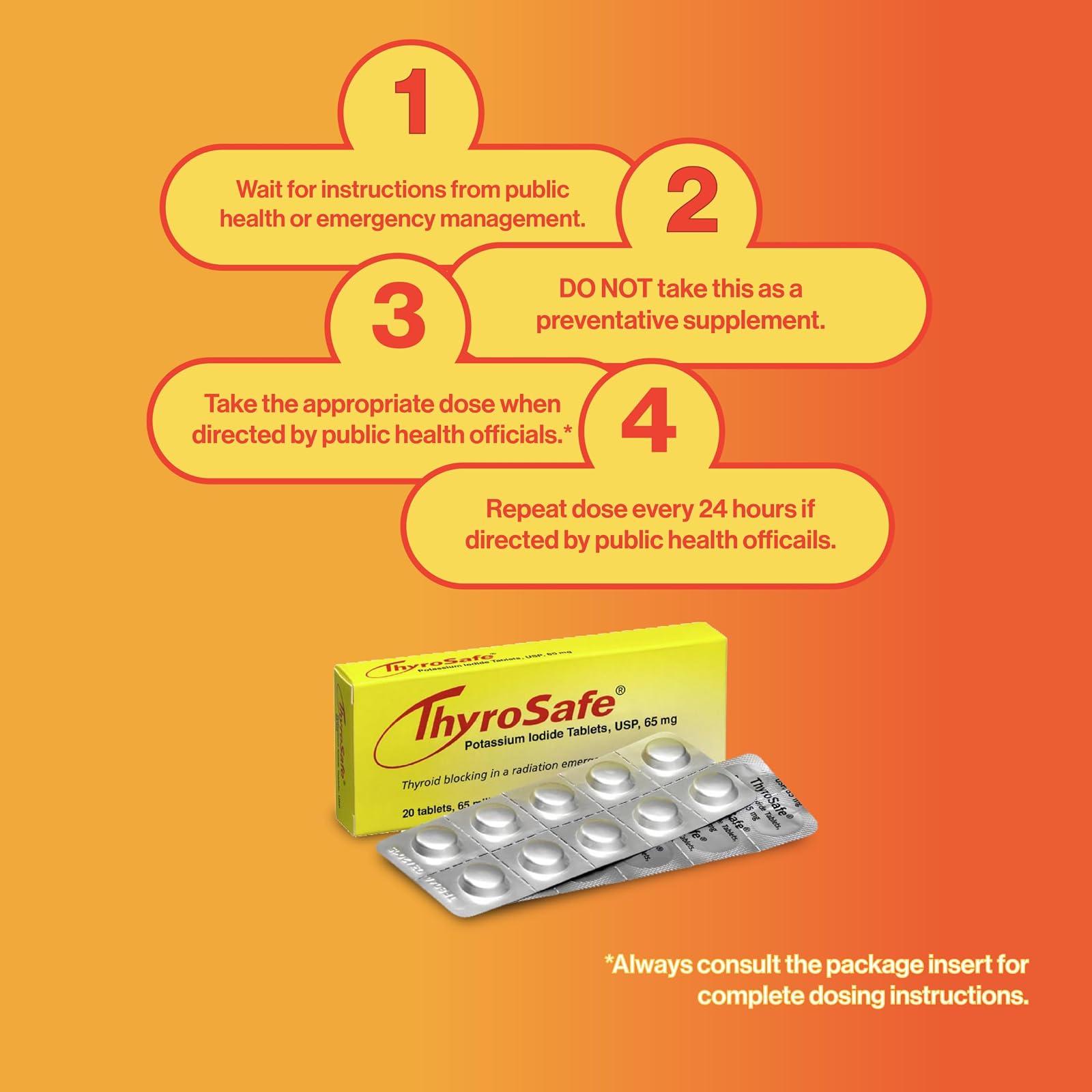 Iodine-rich potassium iodide for immune function