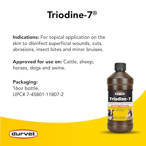 Iodine solution for veterinary use