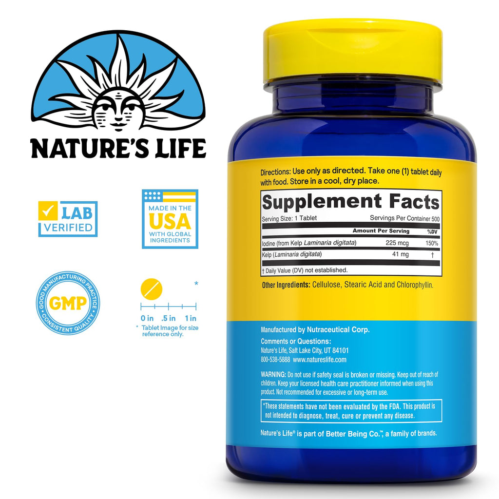 Iodine supplement for thyroid health