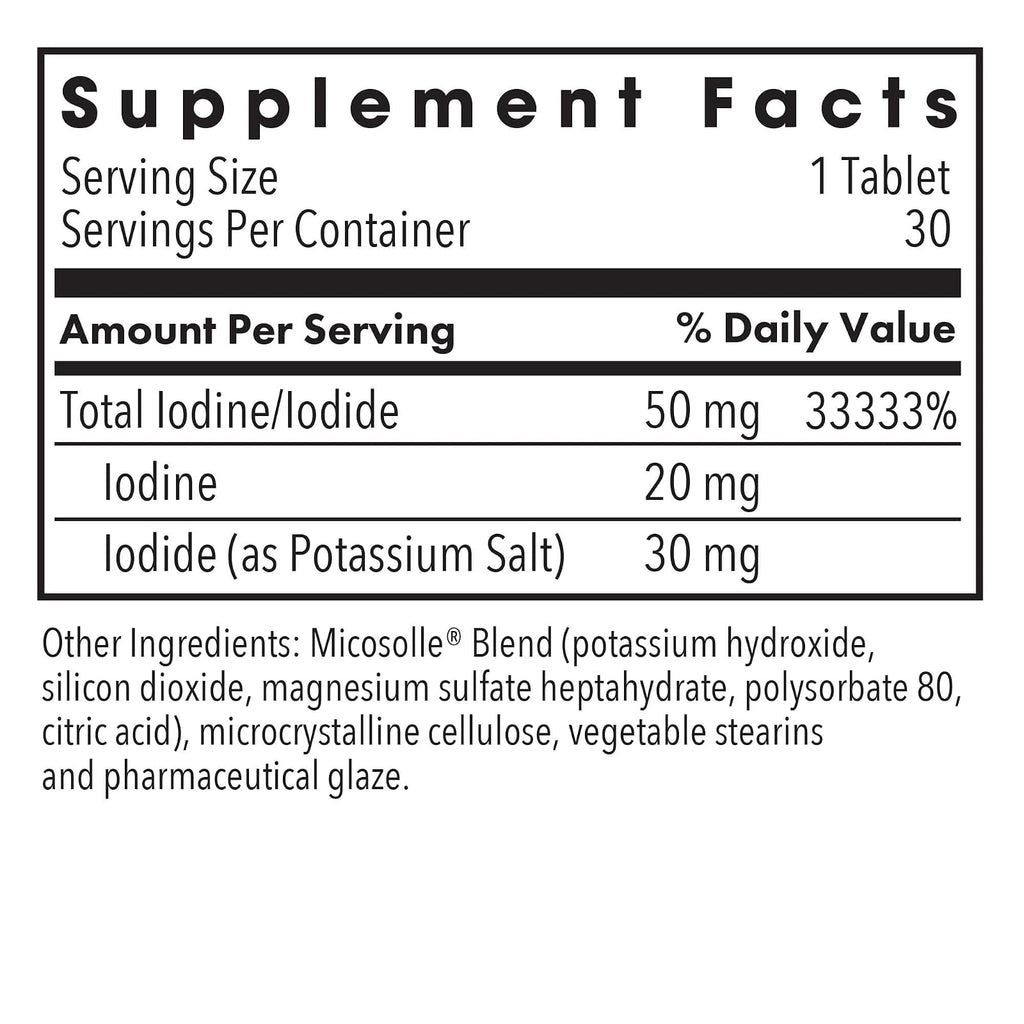 iodine tablets for thyroid support