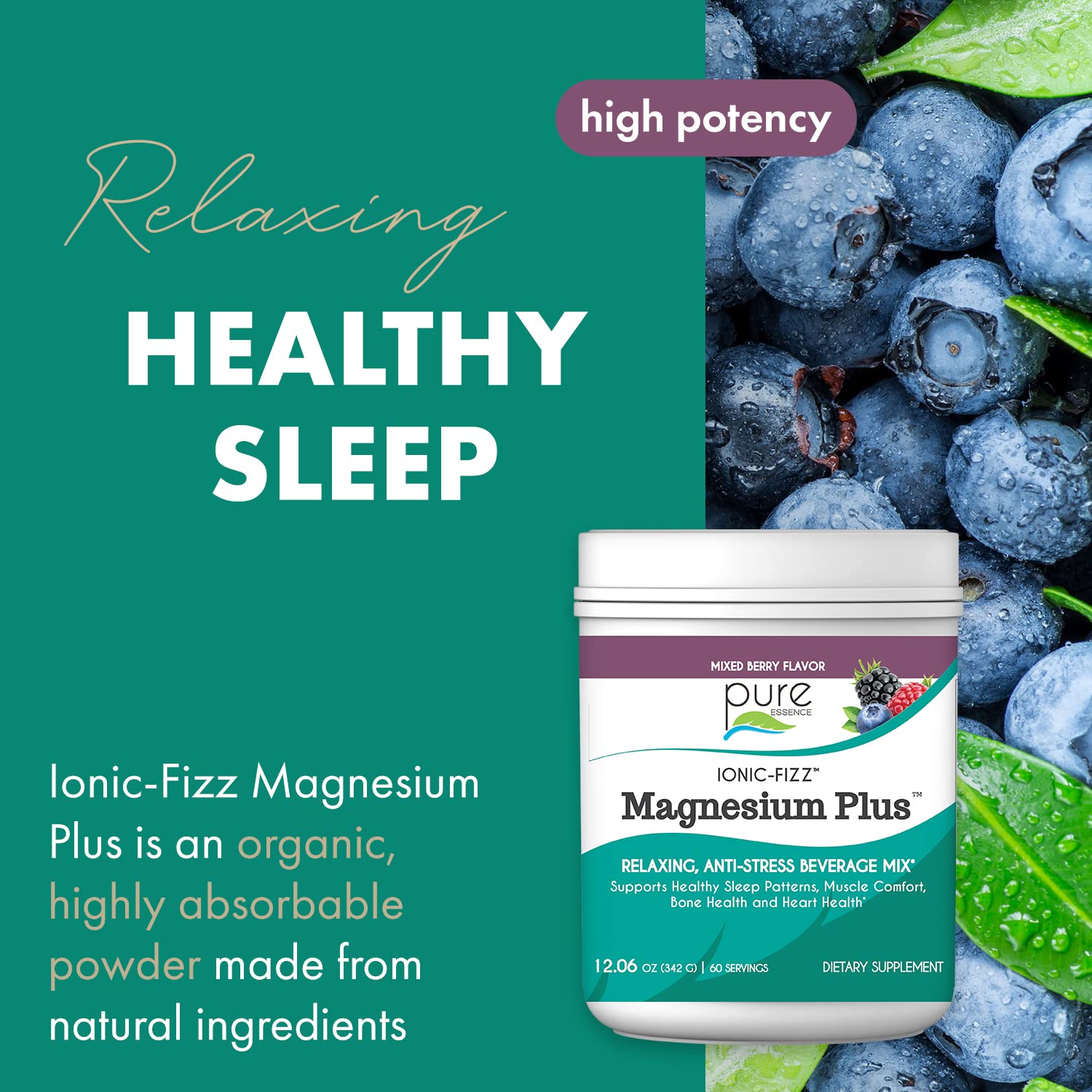 Ionic Fizz magnesium for better sleep