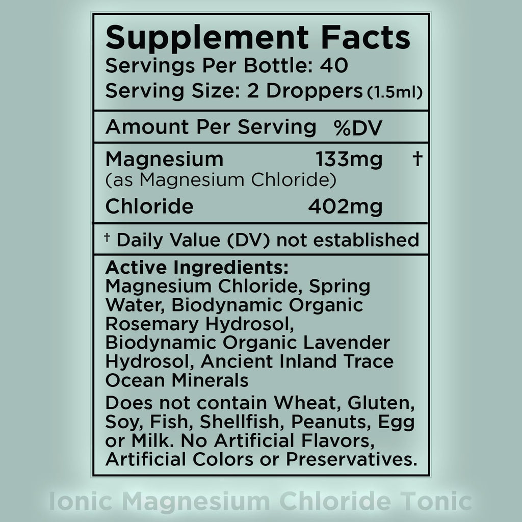ionic magnesium for better hydration