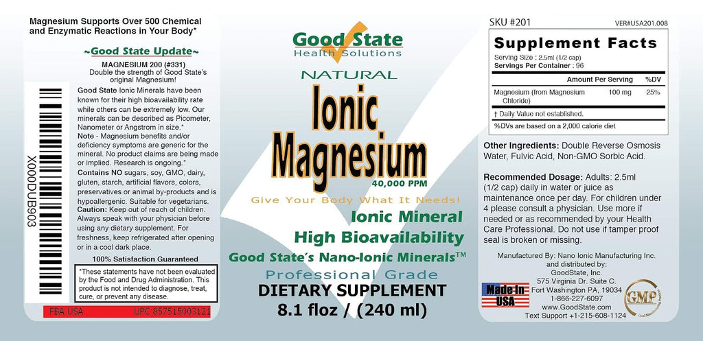 Ionic magnesium powder for daily wellness