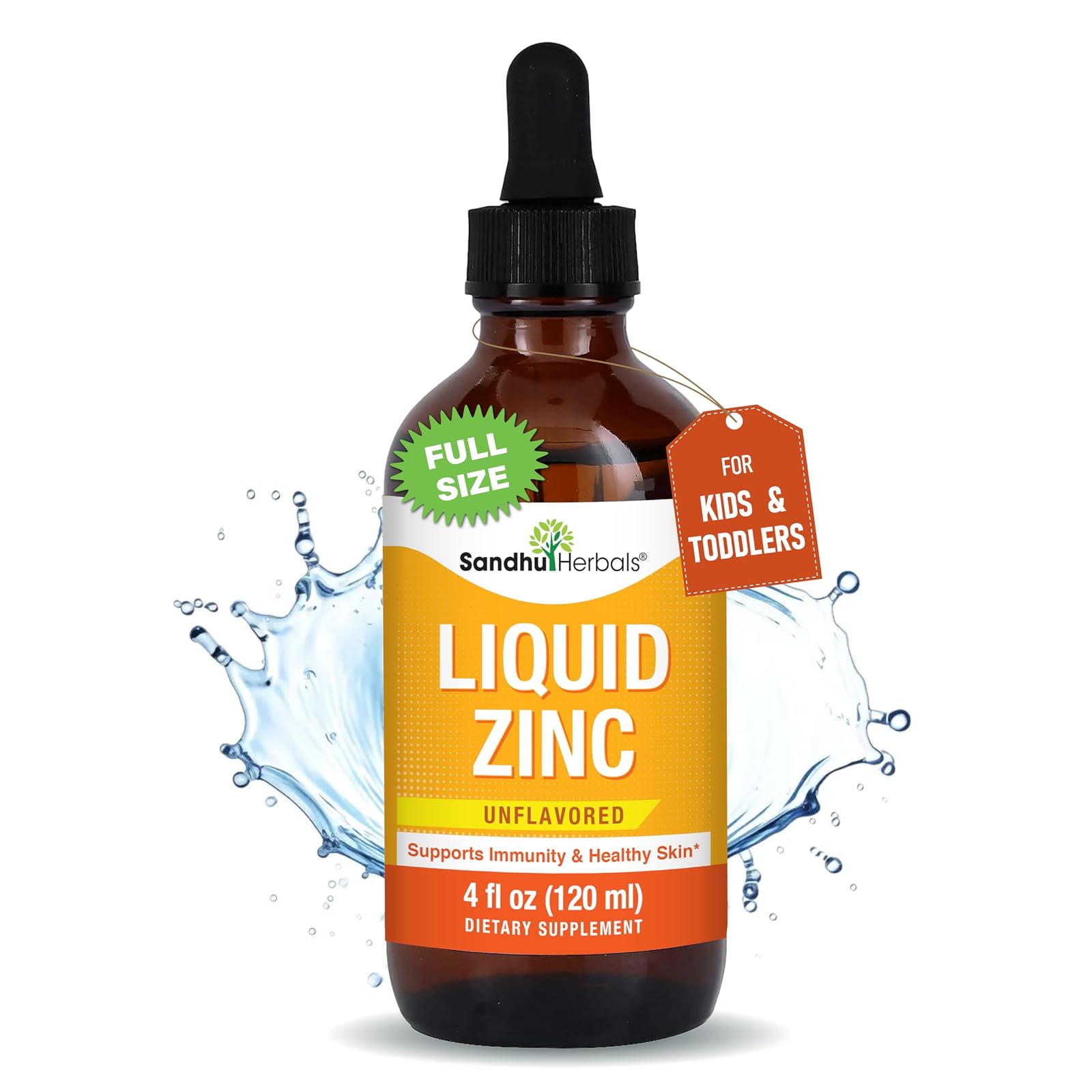 Ionic zinc drops for immune support