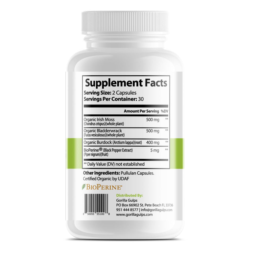 Irish moss health benefits capsules