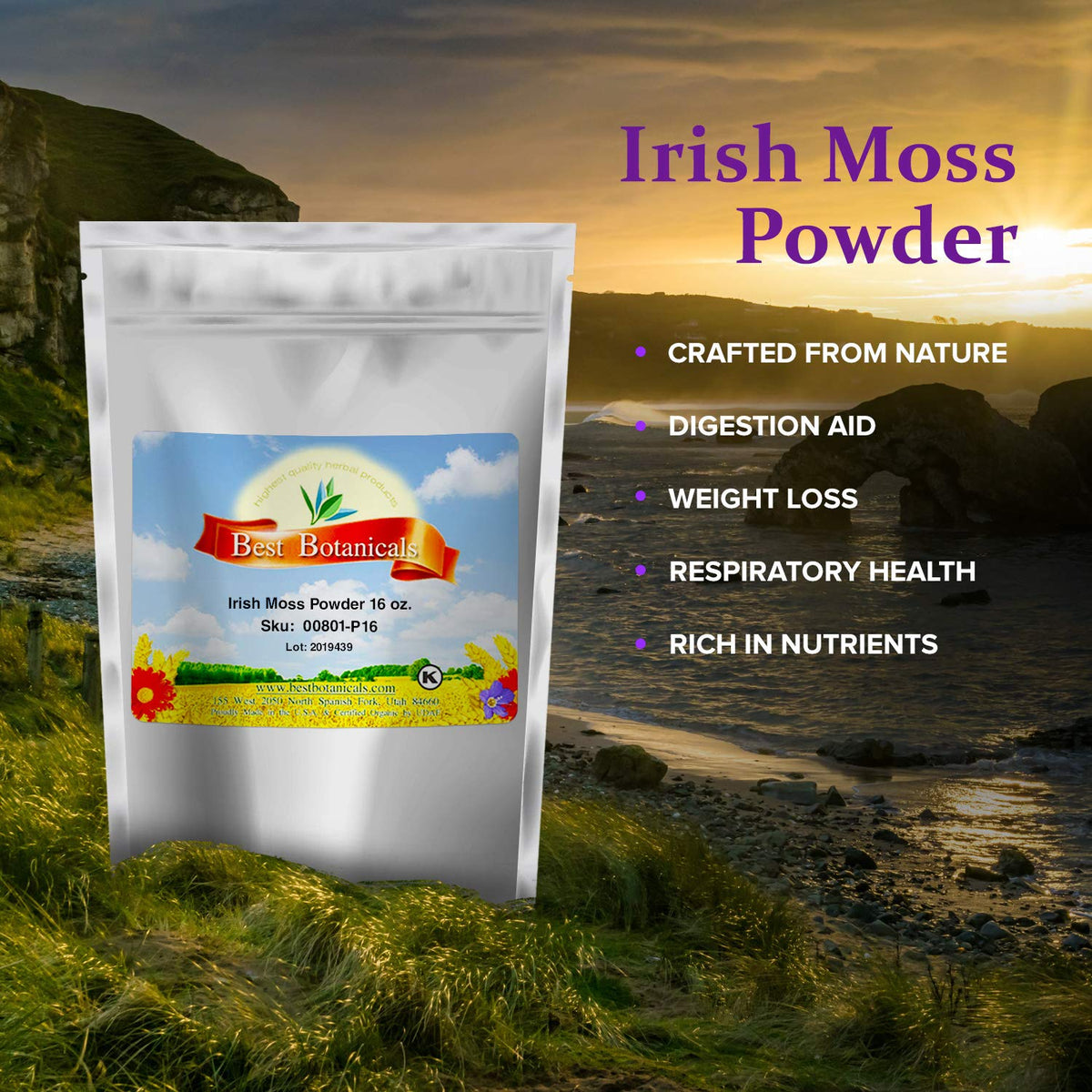 irish moss powder for natural skincare