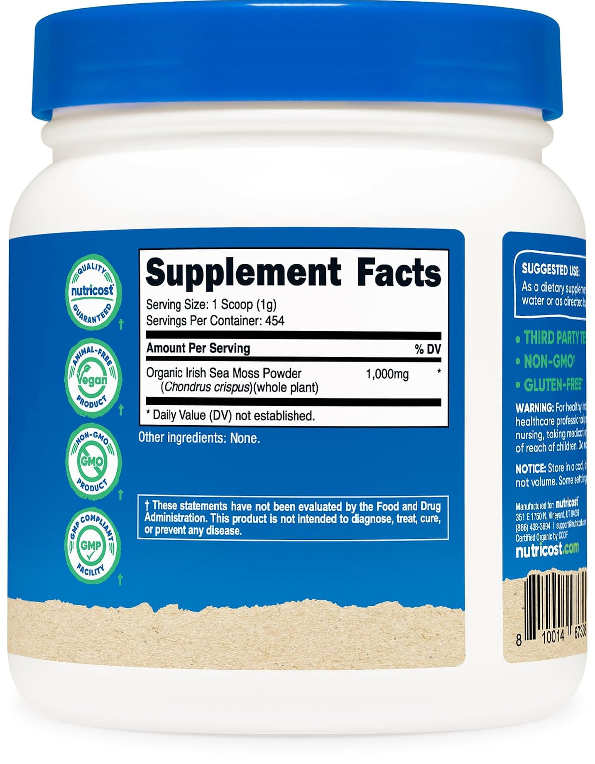 Irish moss powder for smoothies