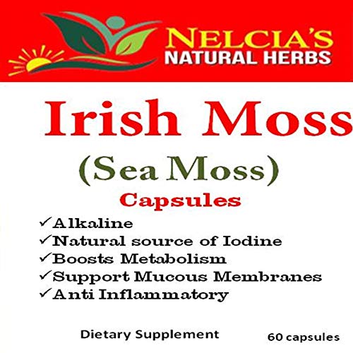 Irish Sea Moss blended vitamin capsules for wellness