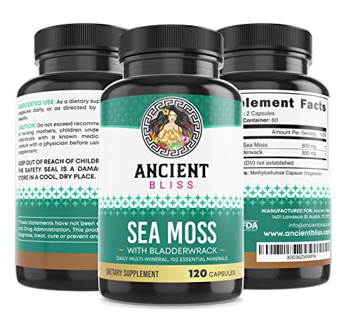 Irish sea moss capsules for nutritional support