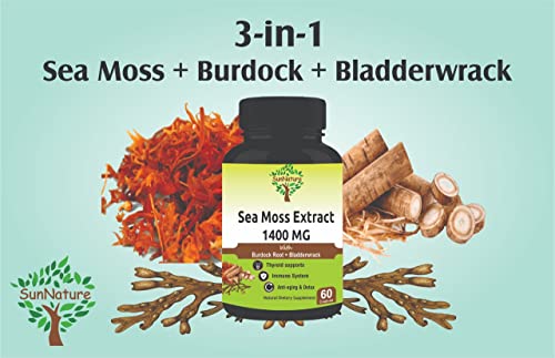 Irish Sea Moss capsules for skin health