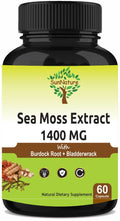Irish Sea Moss capsules for vitality