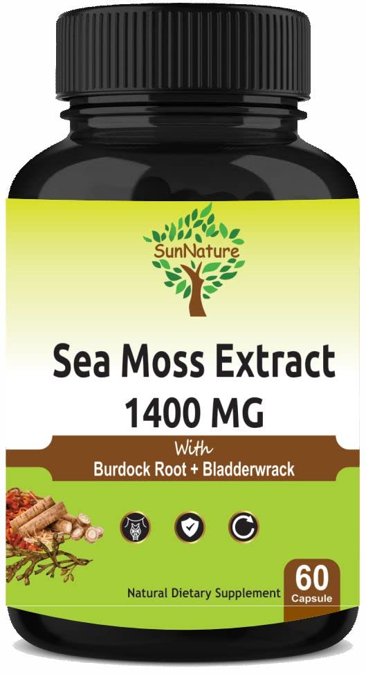 Irish Sea Moss capsules for vitality