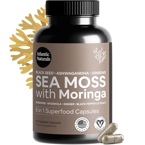 Irish sea moss capsules for wellness