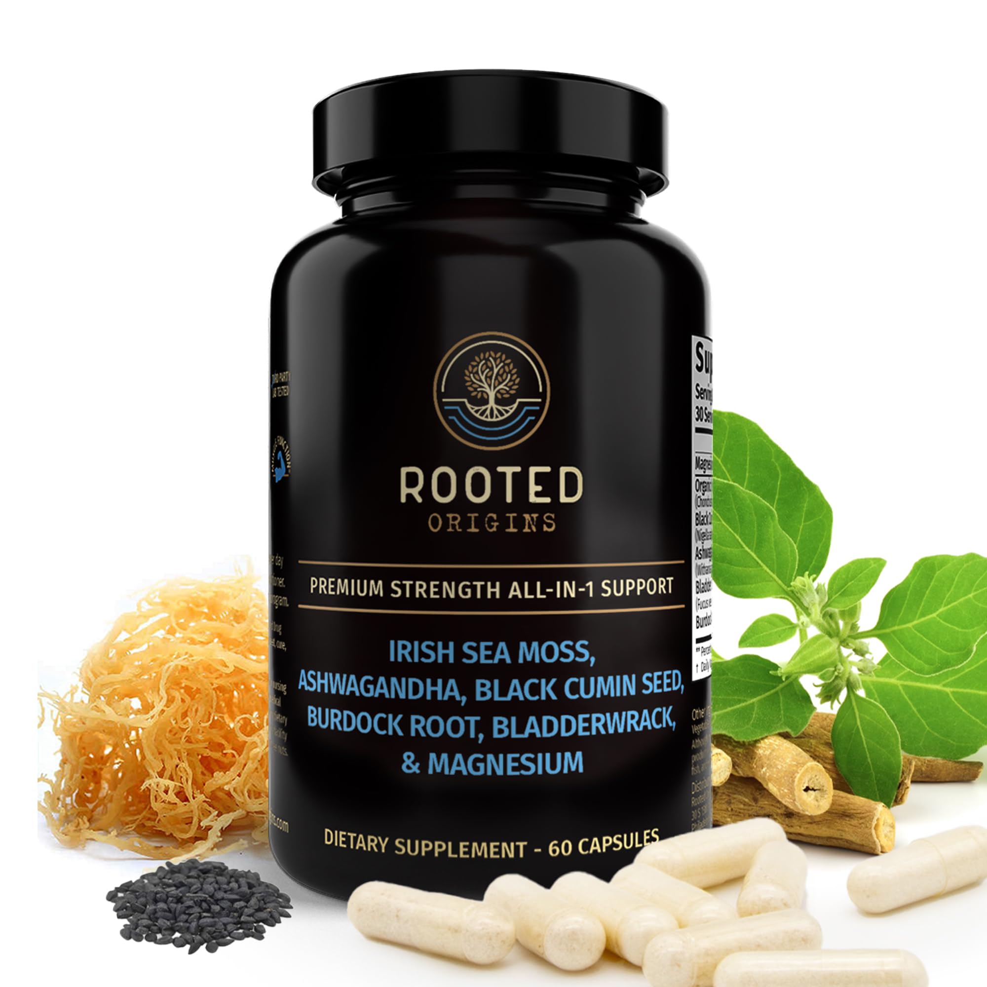 Irish Sea Moss capsules for wellness