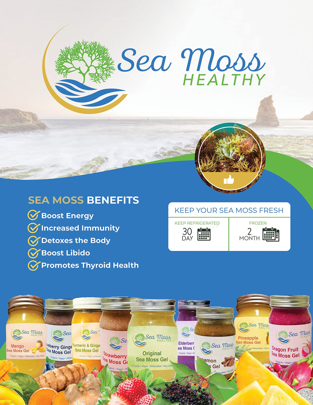Irish sea moss for energy