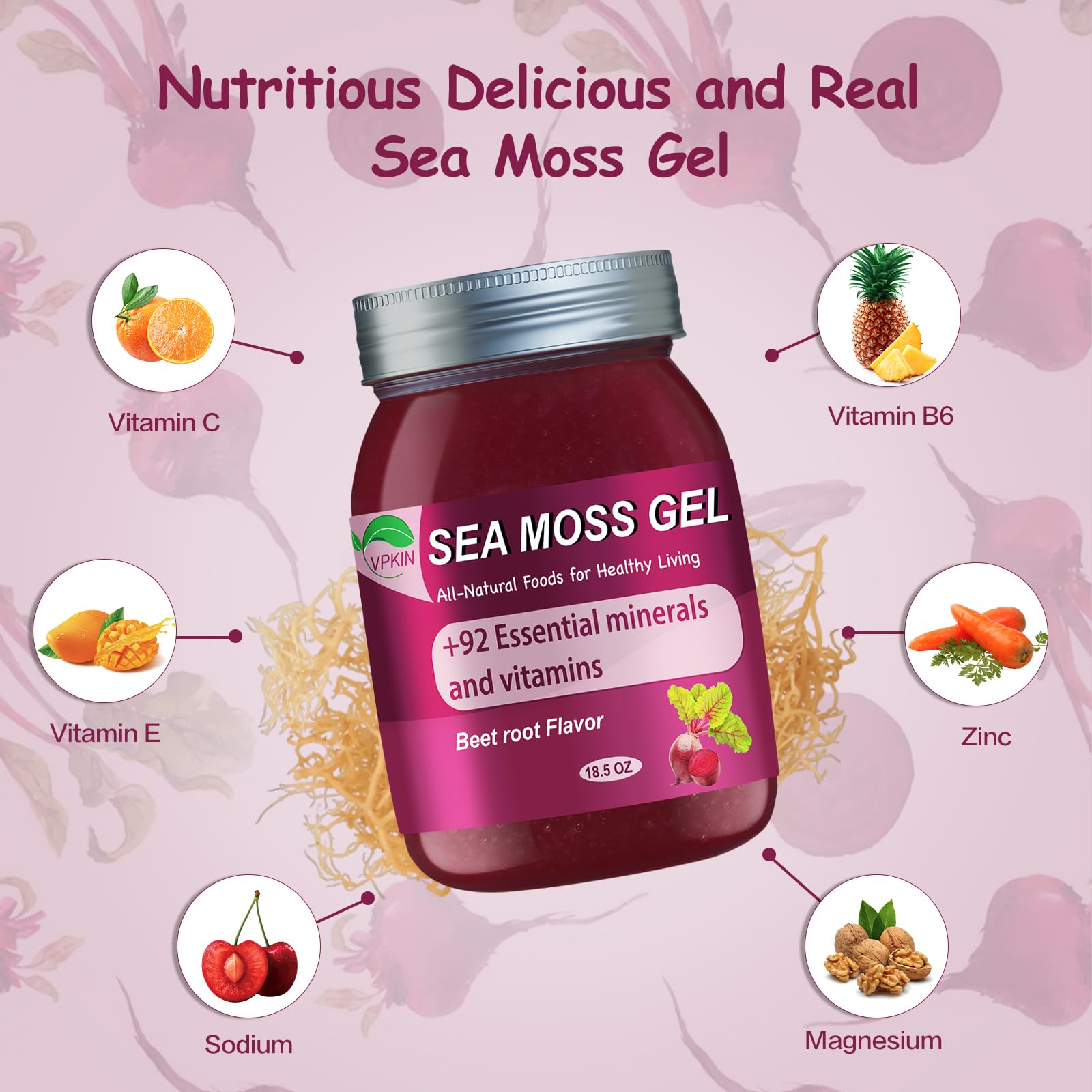 Irish sea moss gel for skin care