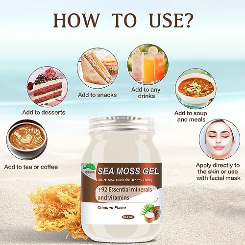 Irish sea moss gel for skin health