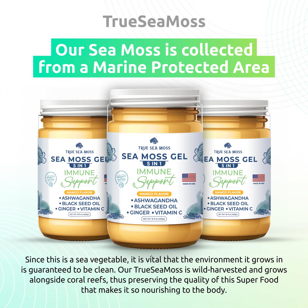Irish sea moss gel for skin health