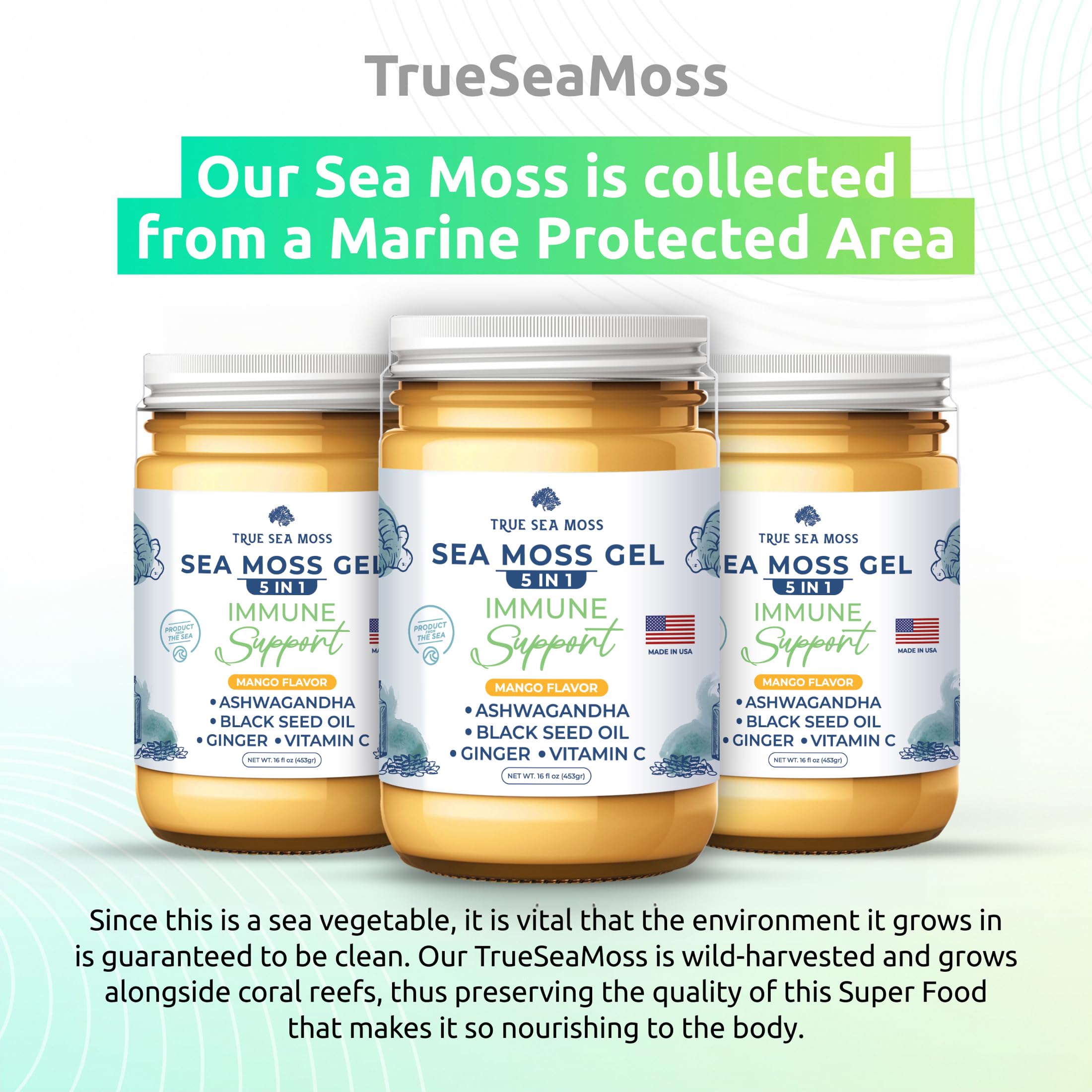 Irish sea moss gel for skin health