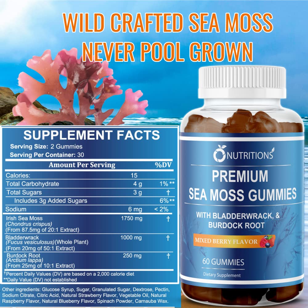 Irish sea moss gummies for immune support