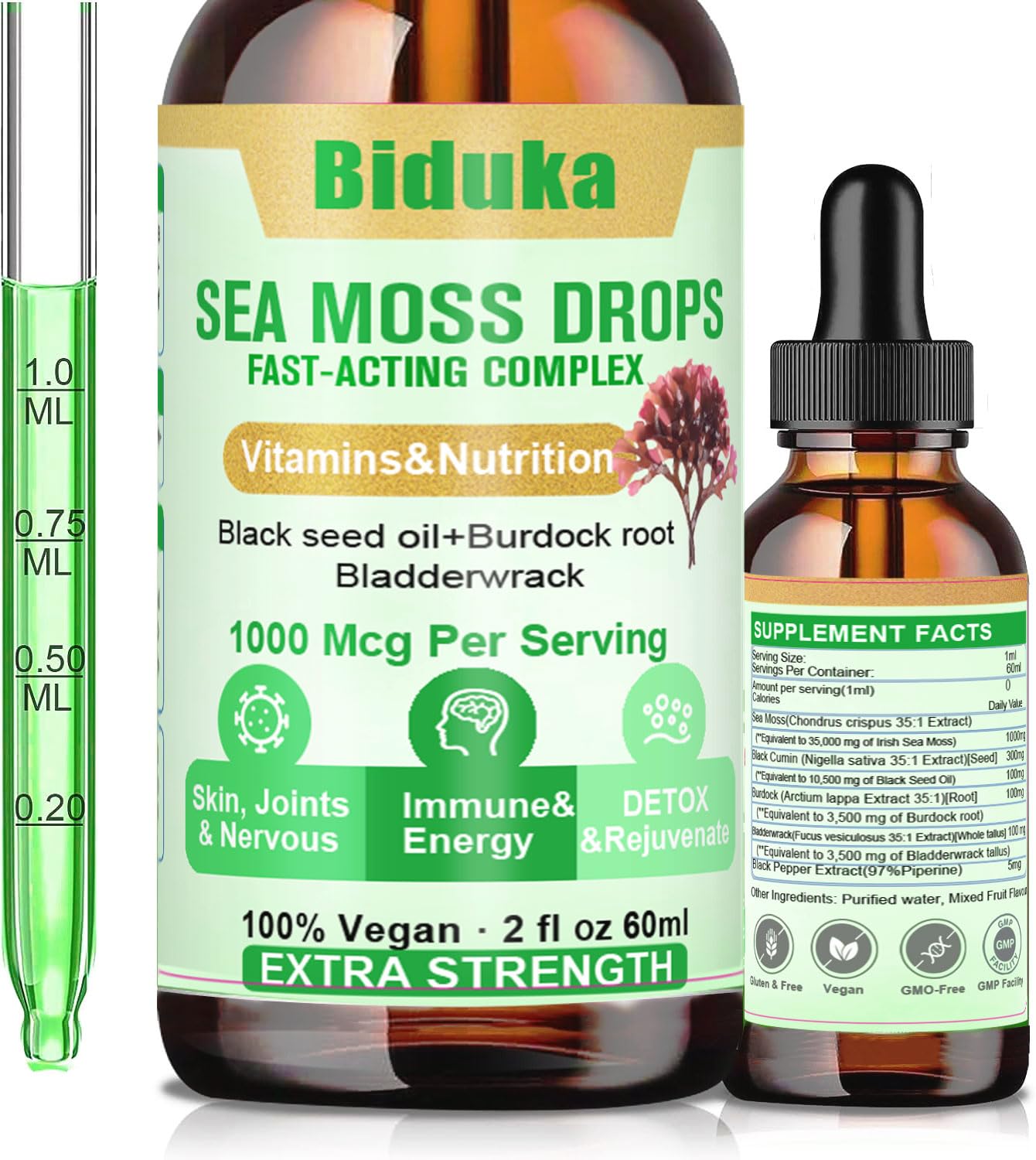 Irish sea moss liquid drops benefits
