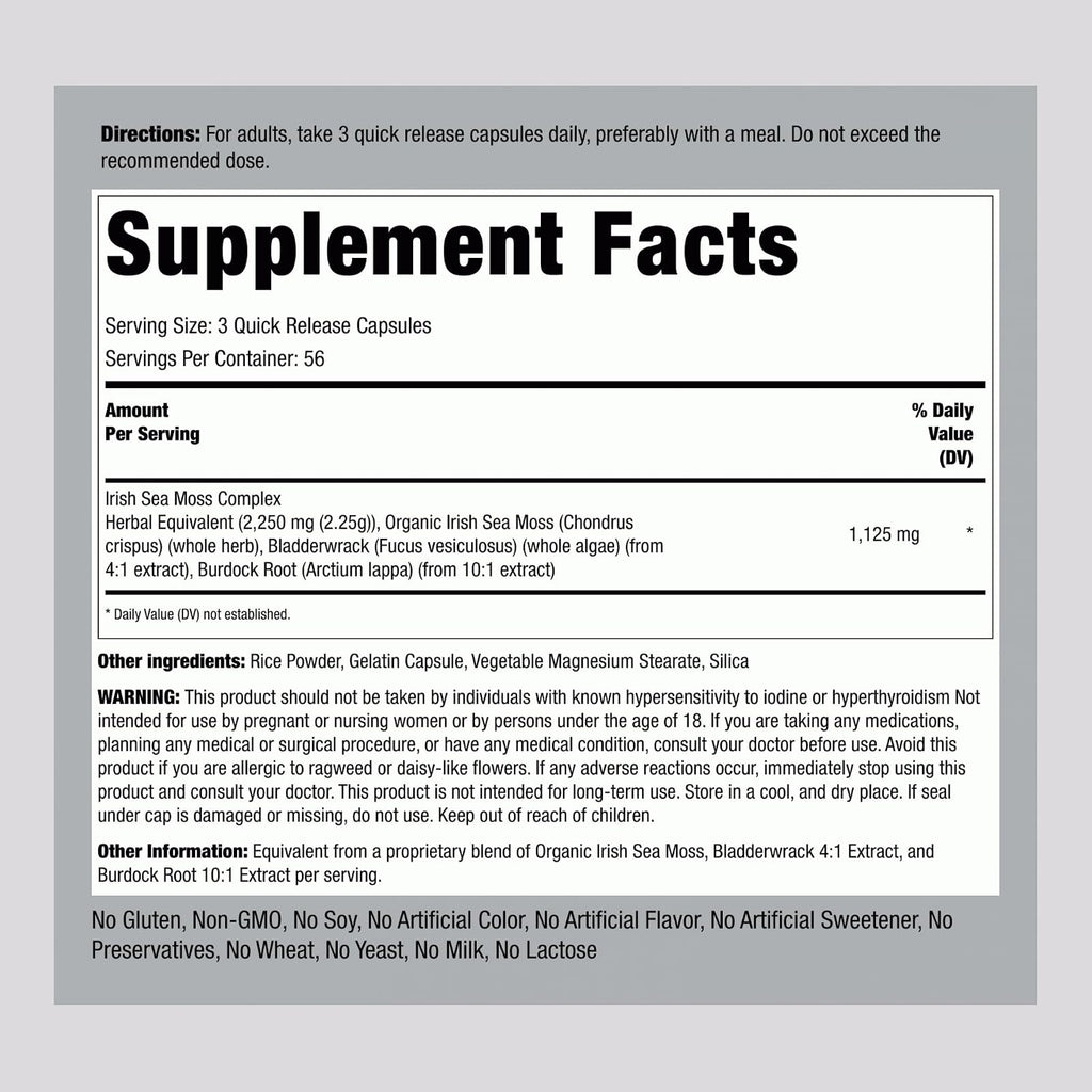 Irish Sea Moss multivitamin for women