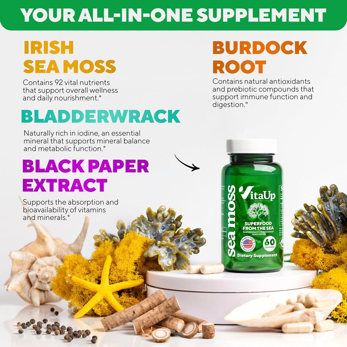 Irish Sea Moss multivitamin for women