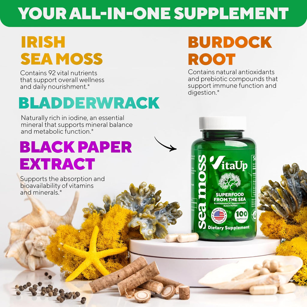 Irish sea moss with burdock root benefits