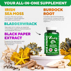 Irish sea moss with burdock root benefits