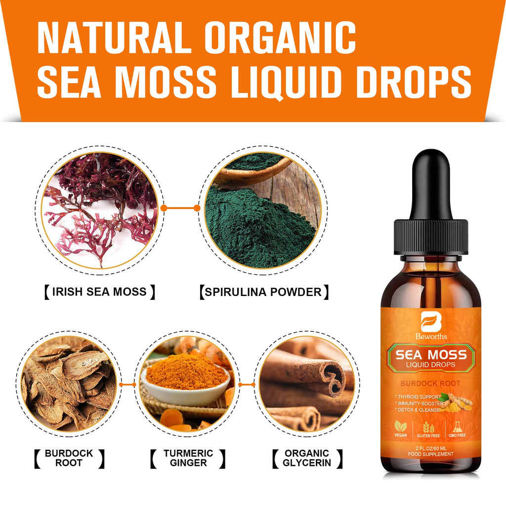 Irish sea moss with burdock root
