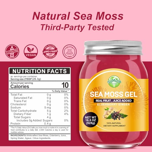 Irish sea moss with elderberry