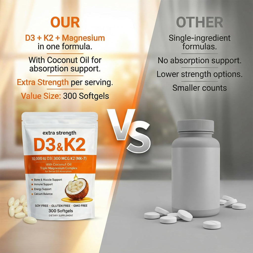 IRMI Vitamin D3 K2 for bone strength