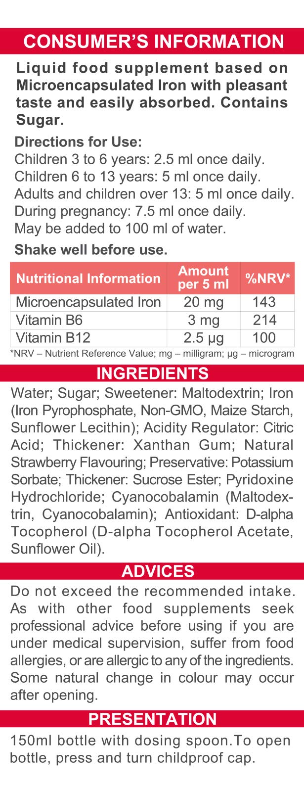 Irofix iron syrup for daily health