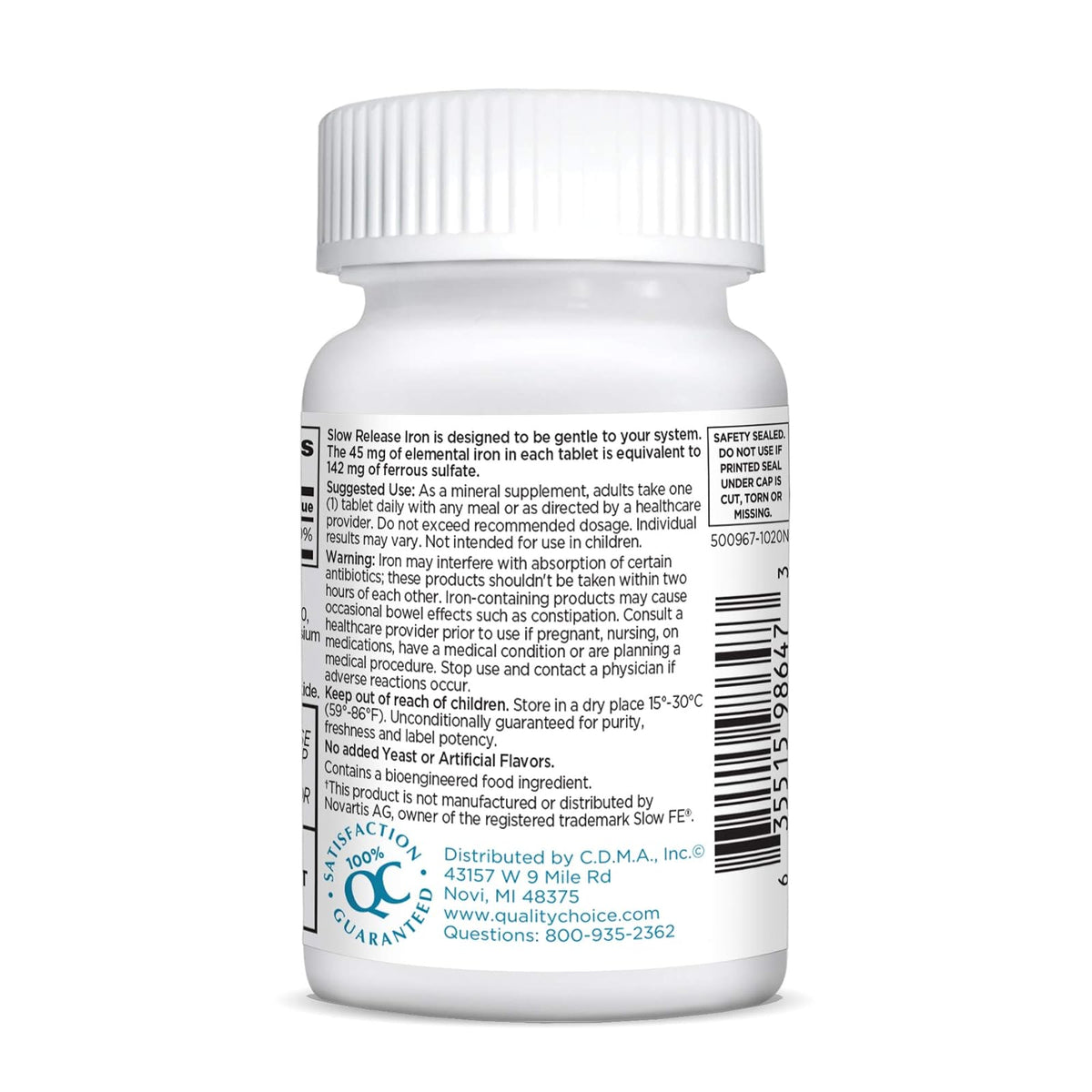 Iron 45 mg tablets for daily health
