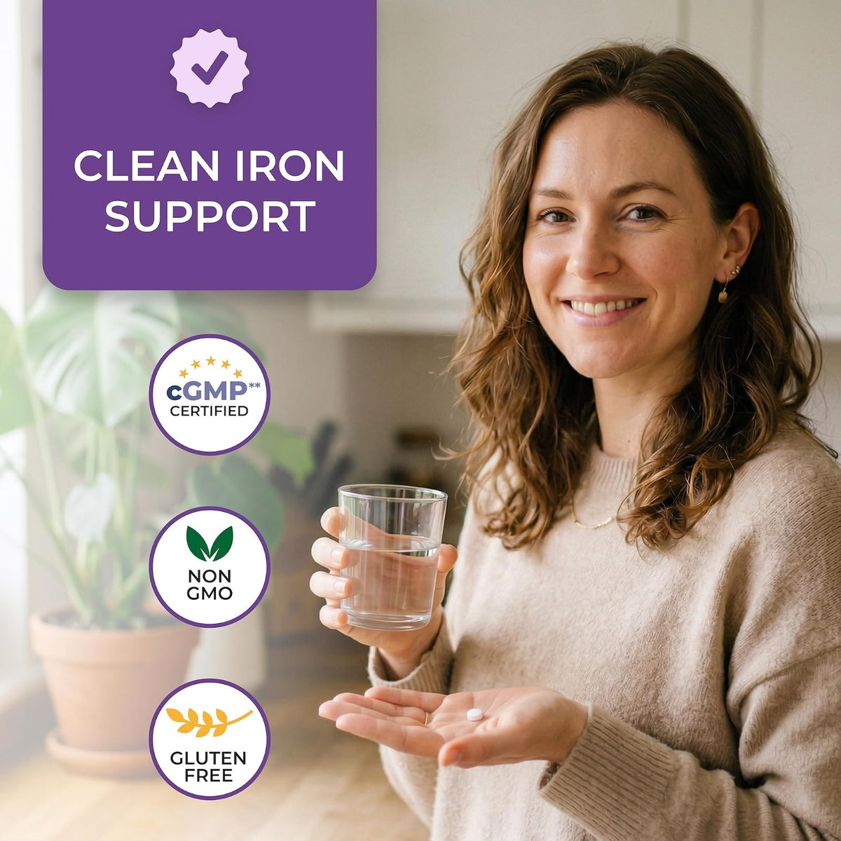 Iron 65 mg for healthy blood
